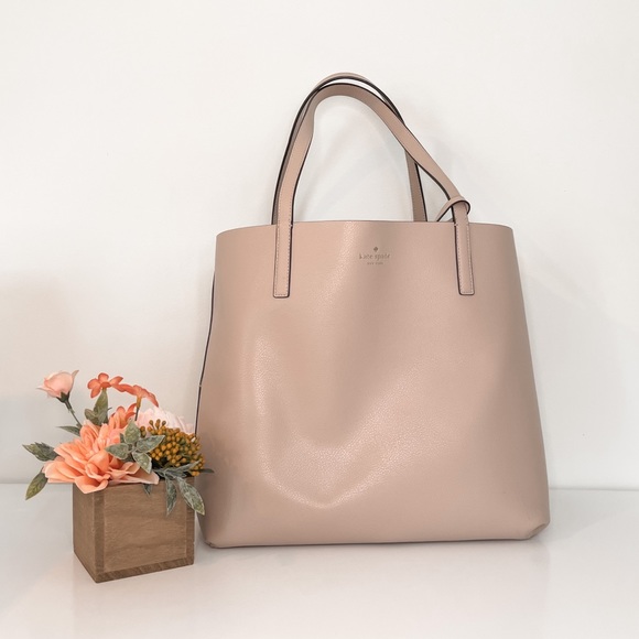 kate spade | Bags | Kate Spade Arch Reversible Tote Gold Beige | Poshmark